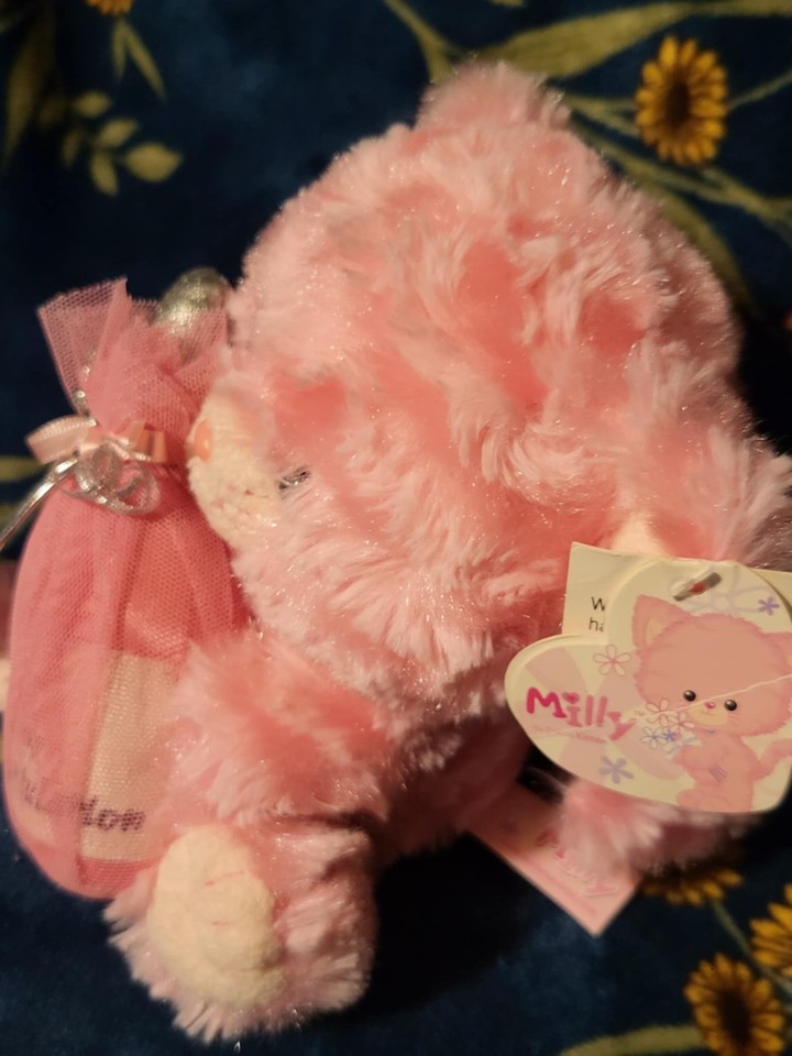 Aurora Milly Cat Pink Tabby The Pinkest Kitten Sitting Soft Plush Toy ...