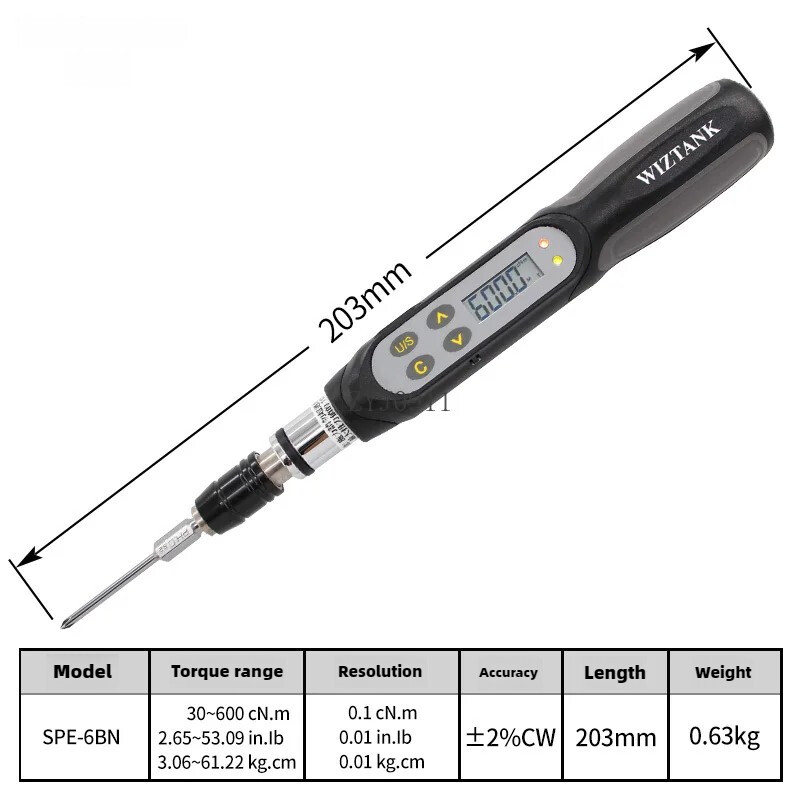 Digital Torque Screwdriver Torque Meter Torque Screwdriver Torque ...