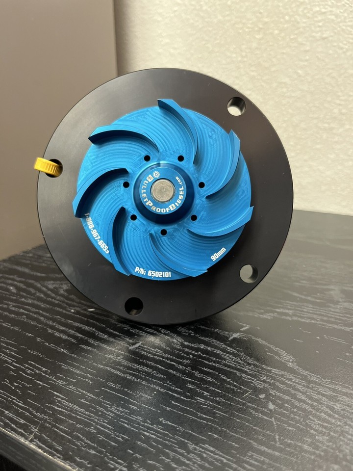 90201050 BulletProof Water Pump Billet 03-04 .25 Ford Powerstroke 6.0L ...