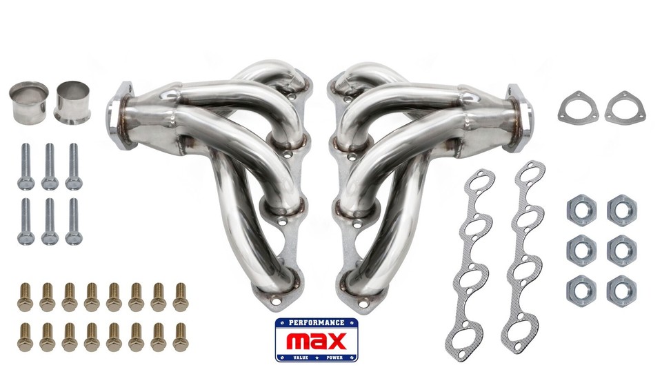 Stainless Steel-Exhaust Headers for Ford 289-302-351 V8 SBC Small Block ...