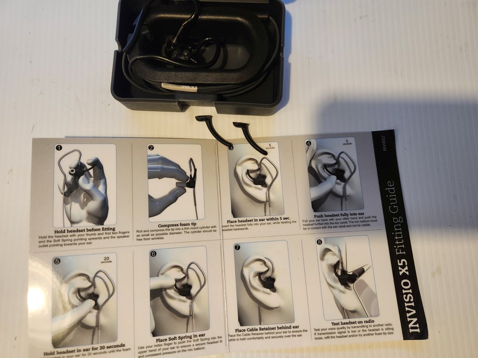 Genuine INVISIO X50 DUAL COMMS FULL Kit With X5 Headset, tested ...