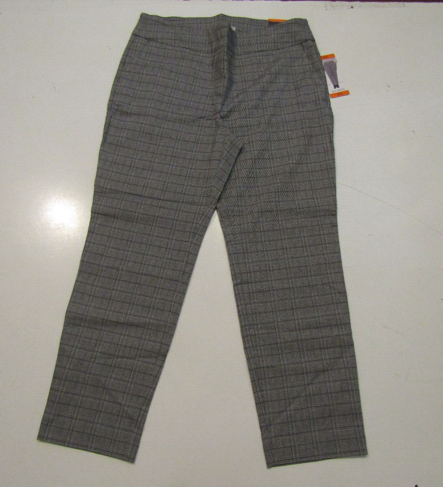 S.C. & CO. Black Plaid Pull On Slim Leg Pants Sz XXL NWT Womens | eBay