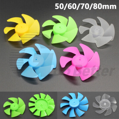 10X Plastic Model Boat Propeller Props Turbo Fan 50-80mm 6-9 Blade for ...