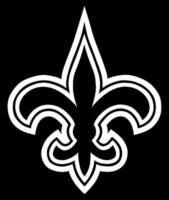 NEW ORLEANS SAINTS LOGO CAR DECAL VINYL STICKER WHITE 3 SIZES | eBay