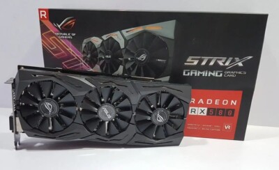 ASUS ROG Strix RX580 8GB OC Radeon RX 580 Graphics Card GPU ROG-STRIX ...