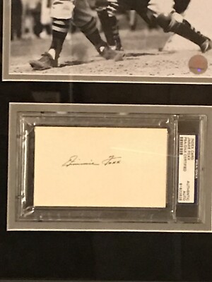 Jimmie Foxx Signed Autographed Cut PSA DNA Authenticated MLB Boston Red ...