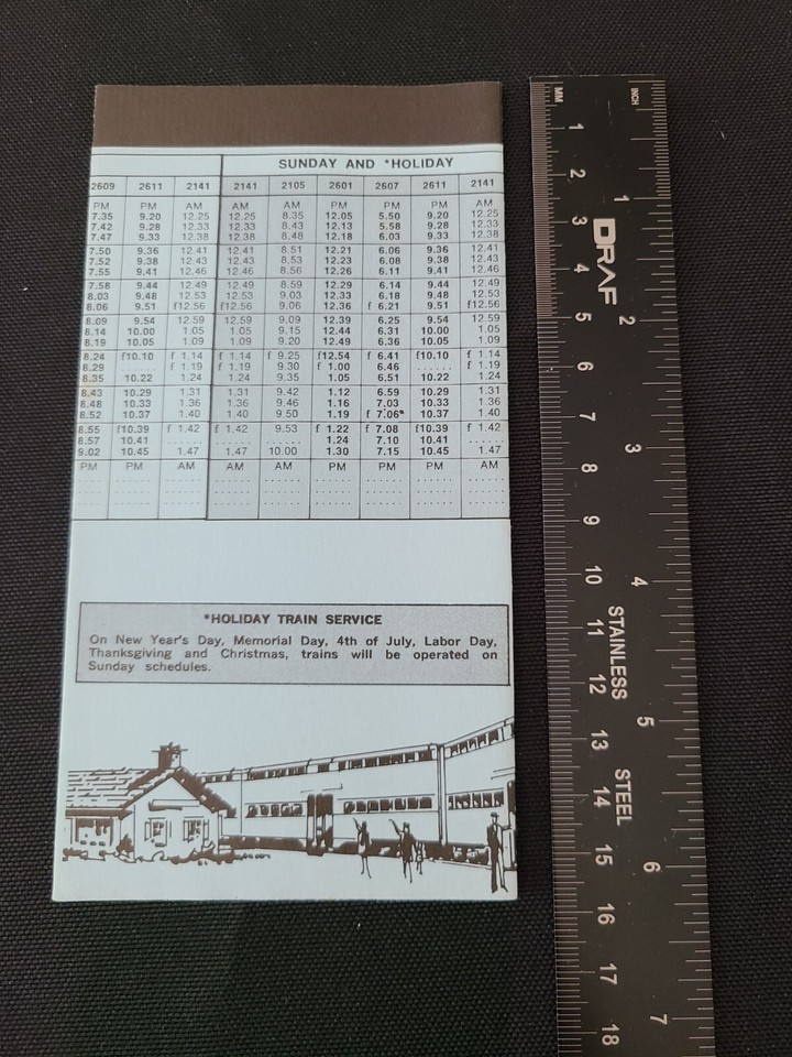 Milwaukee Railroad "Chicago" Timetable (Dec 31st, 1976) | eBay