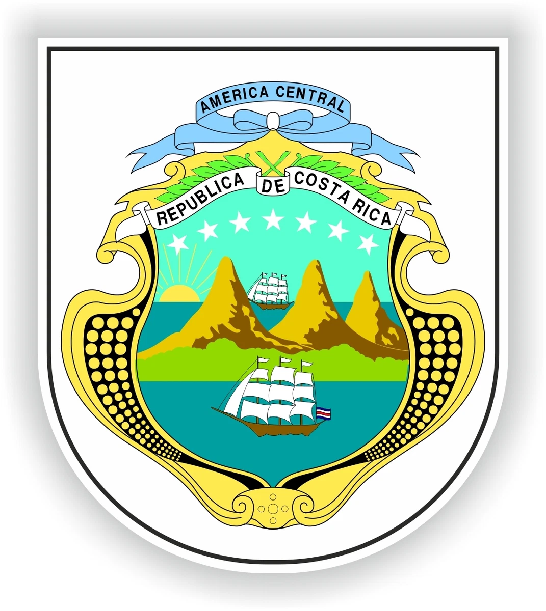Costa Rican Coat Of Arms