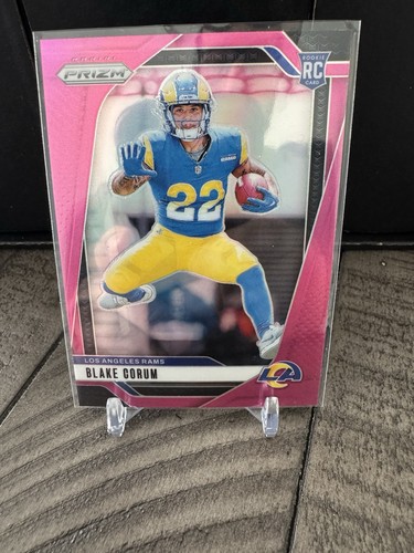 2024 Panini Prizm Pink BLAKE CORUM Pink Prizm Rookie #308 Rams | eBay