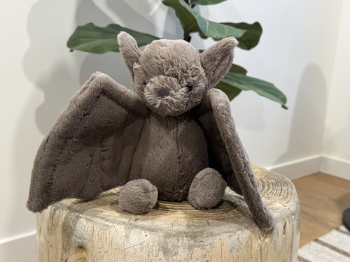 Jellycat Bashful Bat Small Plush Gray Retired Rare Stuffed Animal | eBay
