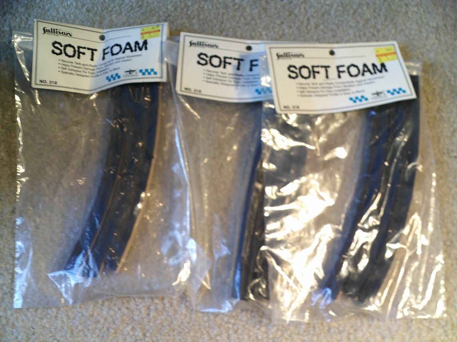 Lot of 3 RC Part Packs Sullivan Soft Foam #218 NIP | eBay