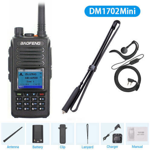 Baofeng DM-1702 DMR Digital Radio with GPS Dual Band 144/430MHz Walkie ...