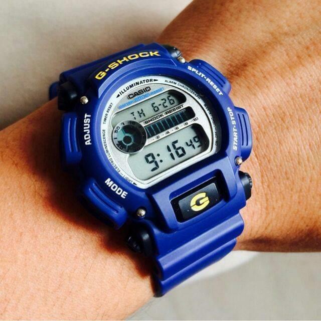 Casio G-Shock DW-9052-2V Digital Men's Blue Resin Stopwatch Casio G-Shock DW-9052-2V Digital Men's Blue Resin Stopwatch
