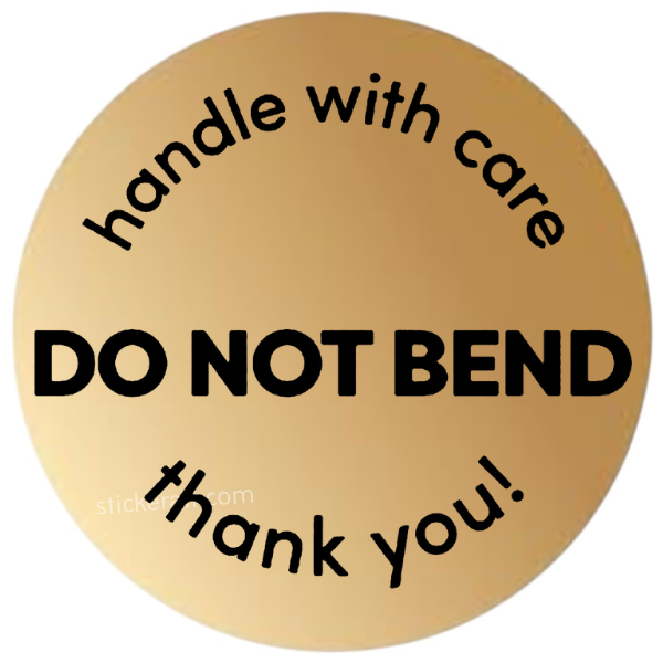 Please Do Not Bend Stickers |handle with care labels | 15 colors to ...