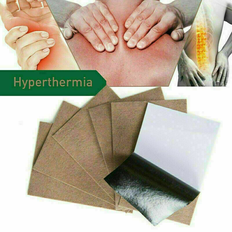 120/60PCS Ginger Hot Patches Body Foot Detox Patch Heating Neck Knee ...