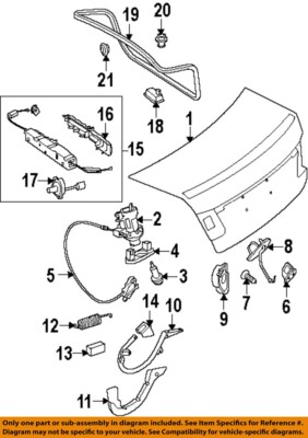 MERCEDES OEM 2017 E300 Trunk Lid-Latch 2127500084 | eBay