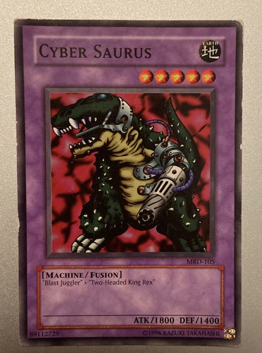 1x Cyber Saurus MRD-105 Common YuGiOh Moderate Play | eBay