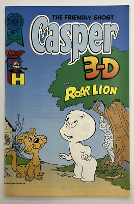 Casper the Friendly Ghost ROAR LION 3-D #1 Blackthorne 1988 with ...