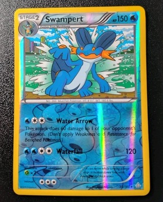 Pokemon Primal Clash Swampert Reverse Holo Rare Card 35/160 LP | eBay
