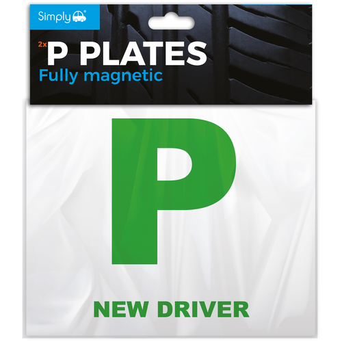 2xSimply Fully Magnetic P Plates Strong Car Learner New Driver Just ...