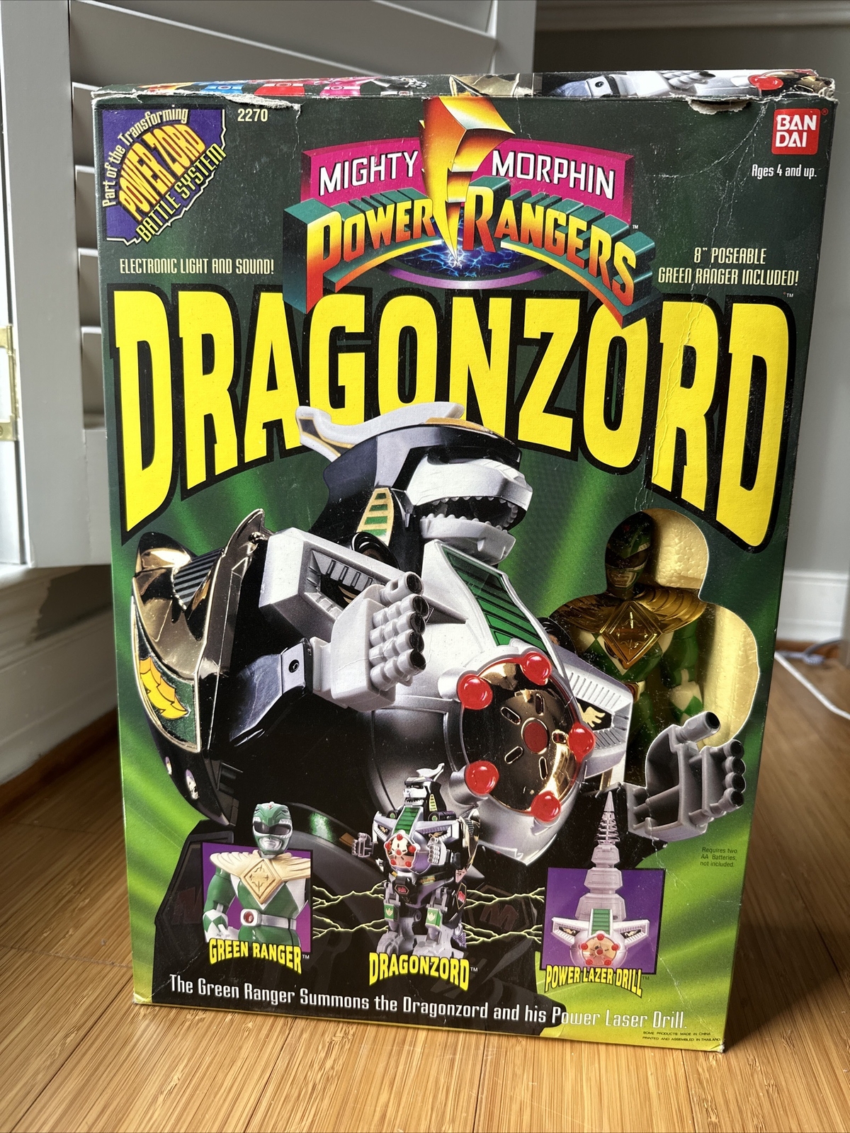 Bandai Power Rangers Deluxe Dragonzord & Green Ranger Toy 45557022709 ...