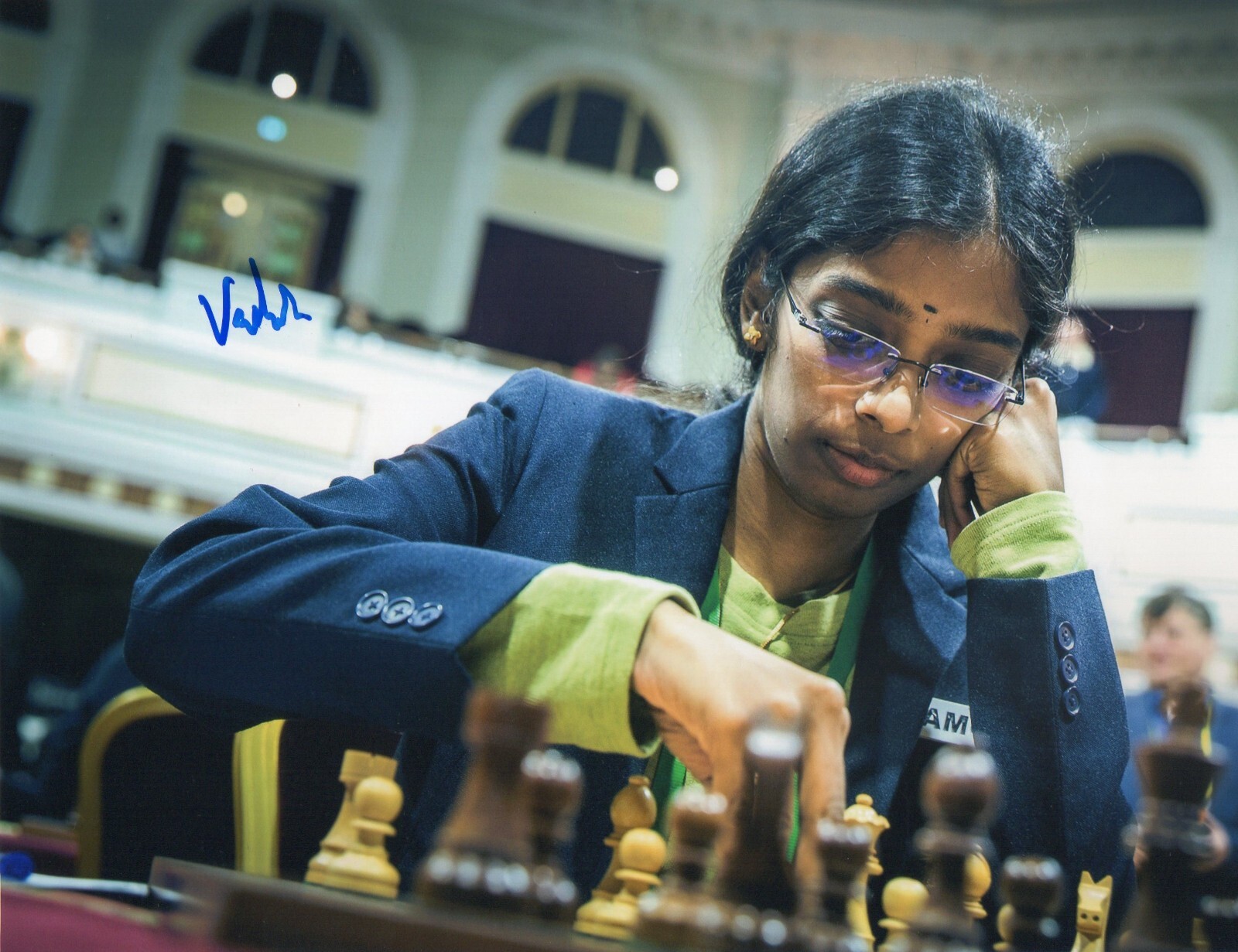 Original Autographed Photo of Indian Chess Grandmaster Vaishali ...