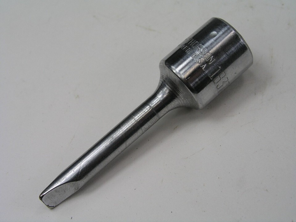 1/4" Standard Flat Screwdriver Bit, 3/8" Drive, Thorsen USA 18375 | eBay