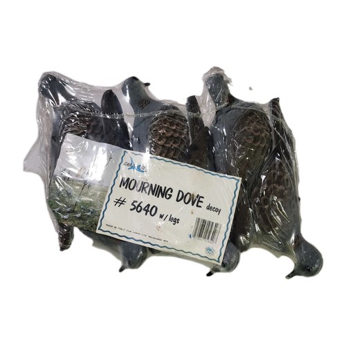 6 PACK Carry-Lite MOURNING DOVE w/Legs DECOYS #5640 Made In Italy NEW ...
