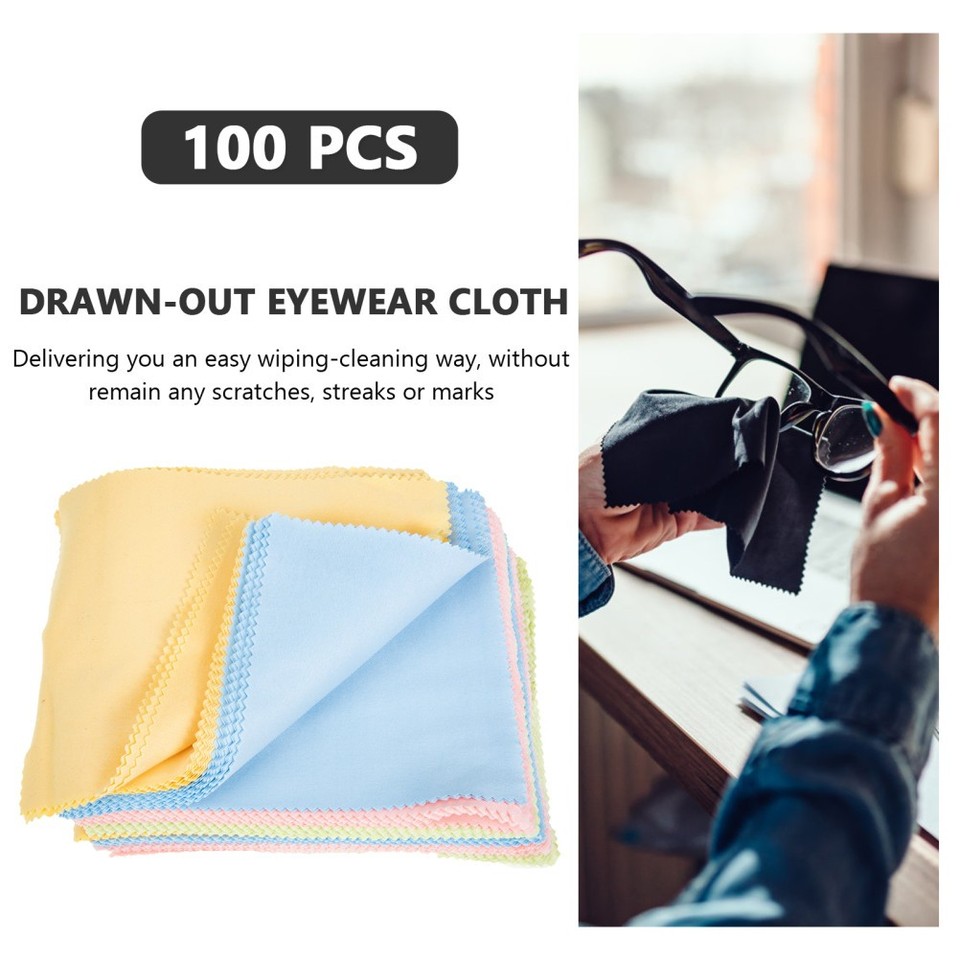 Screen Cleaner Cloth Portable Eyeglass Cleaners Wipes for Glasses ...