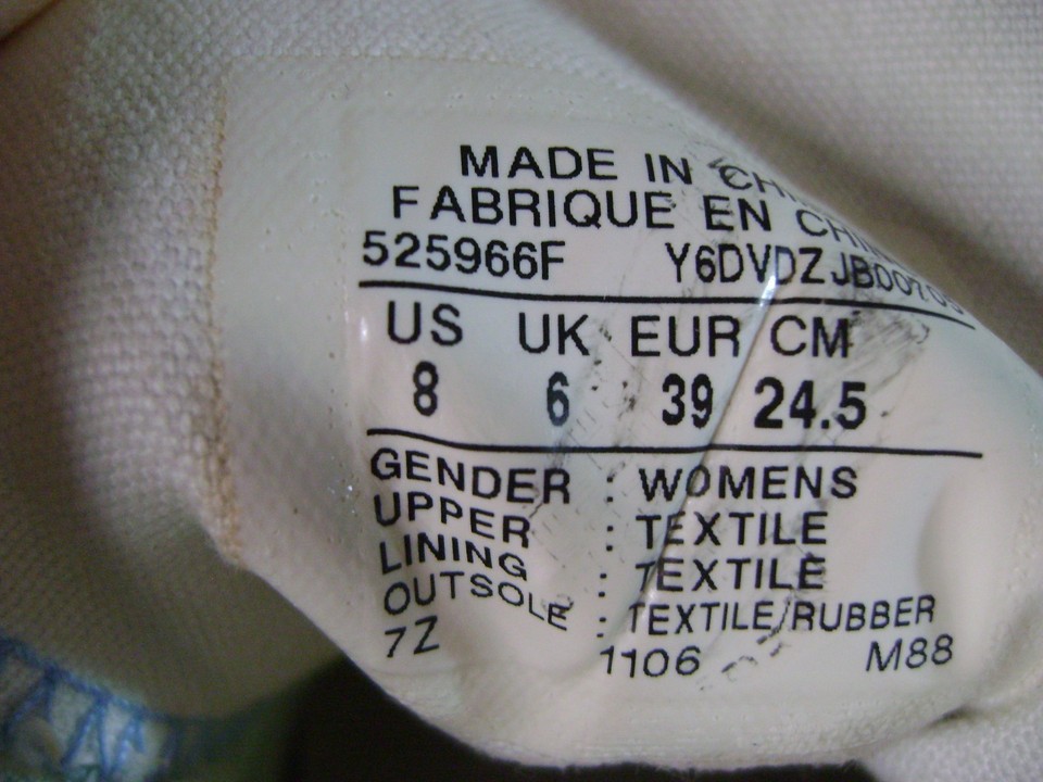 Converse All Star Shoes Size Women's size 8 Blue Sneakers with Fold ...