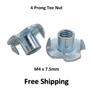 M4 Internal Thread T Nut Nuts Tee Nut Tnut Tnuts Tee Blind Steel 4 ...