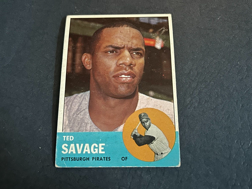 1963 Topps Baseball - #508 - Ted Savage - Pittsburgh Pirates - EX ...