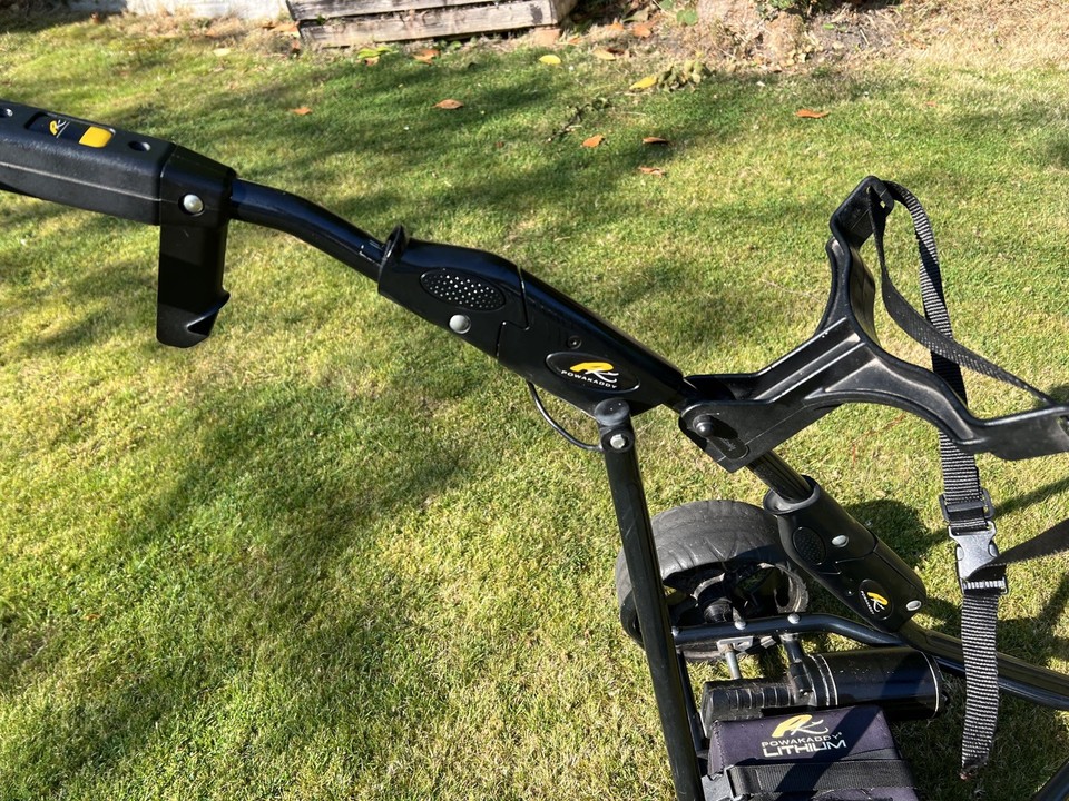 Powakaddy robo caddy motor caddy Electric Golf Trolley golf bag black ...