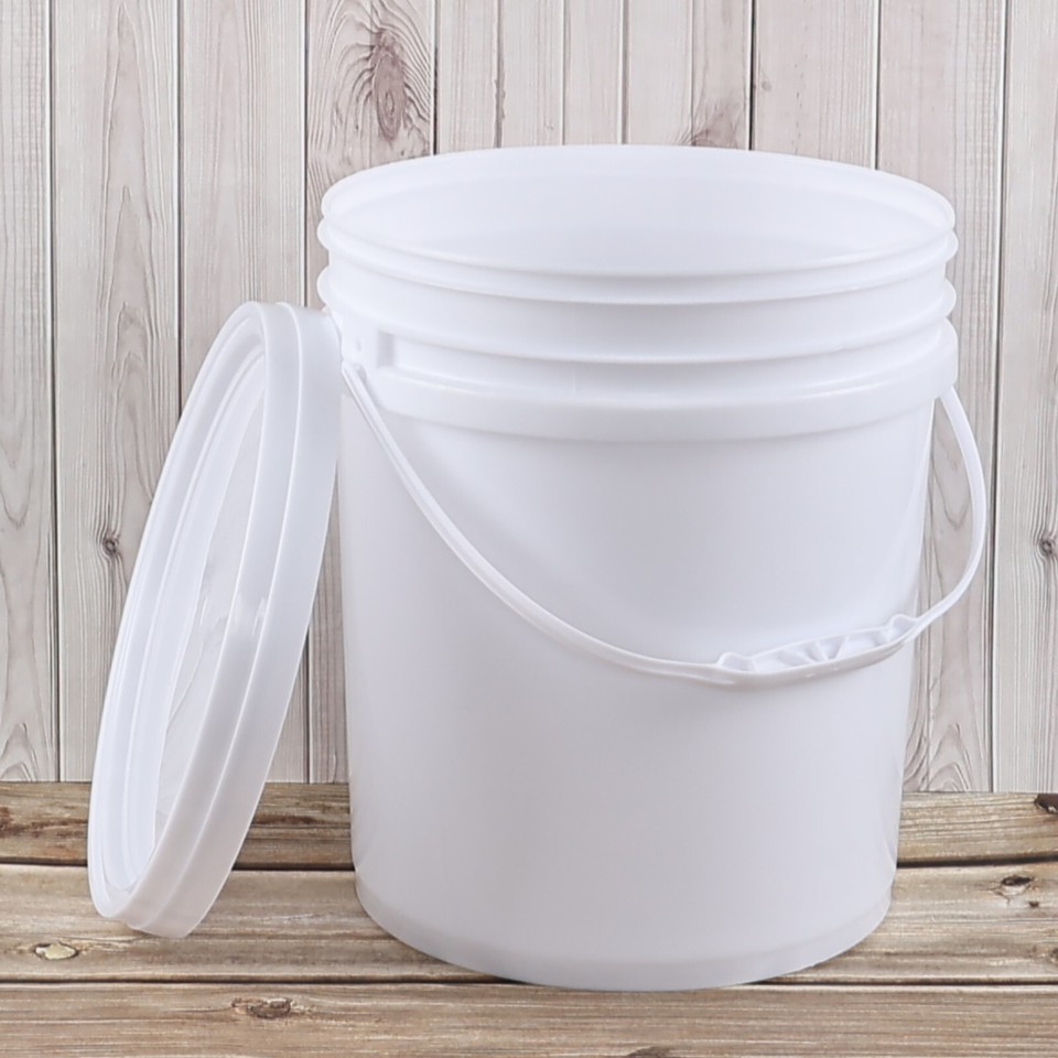 Idotry 4 Buckets Containers W/ Lids, 7 Gallon Food Grade Heavy-Duty ...