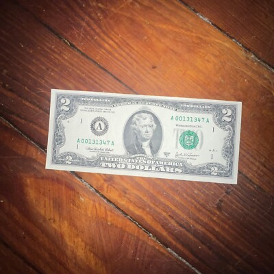 Fancy Serial Number 2003 A $2 Two Dollar Bill Rare | eBay
