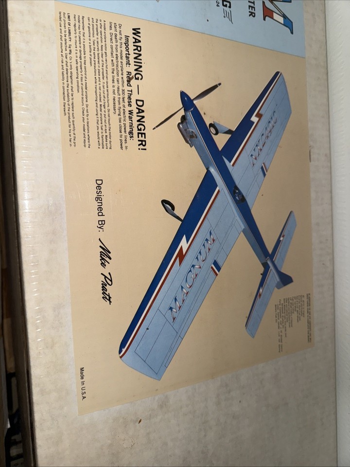 Rare SIG Magnum .40-.60 Powered Control-line Stunter r/c kit Cl-24 | eBay