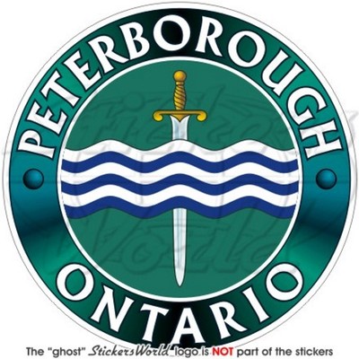 PETERBOROUGH Ontario CANADA Canadien Vinyle Sticker Autocollant 100mm ...