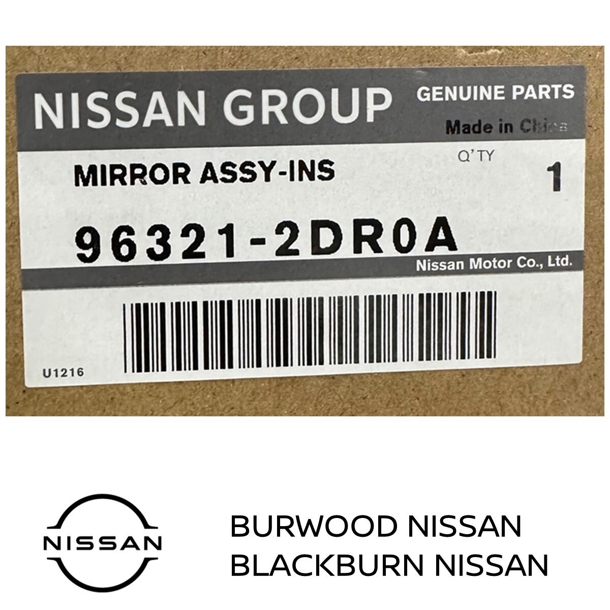 GENUINE NISSAN PULSAR TIIDA NAVARA MAXIMA ALTIMA REAR VIEW MIRROR 96321 ...