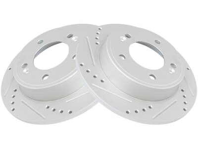 TRQ 47YD17T Rear Brake Rotor Set Fits 2012-2017, 2019 Hyundai Veloster ...