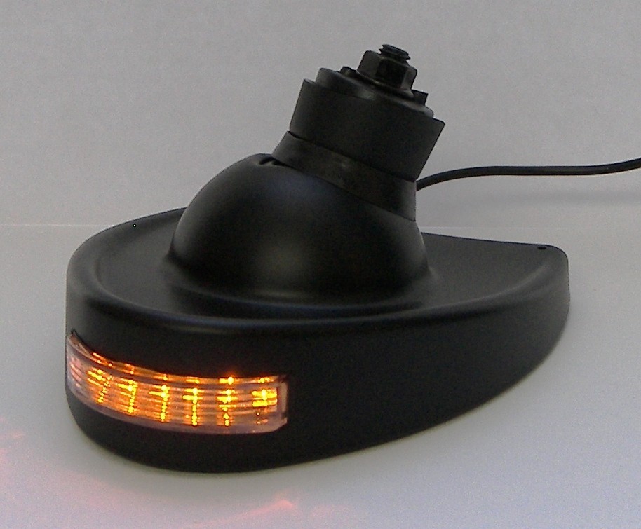 H-D Touring LED Turn Signal Motorcycle Mirrors; '96-'13 Batwing ...