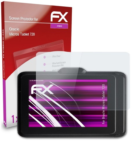 atFoliX Glasfolie für Oracle Micros Tablet 720 Panzerfolie 9H ...