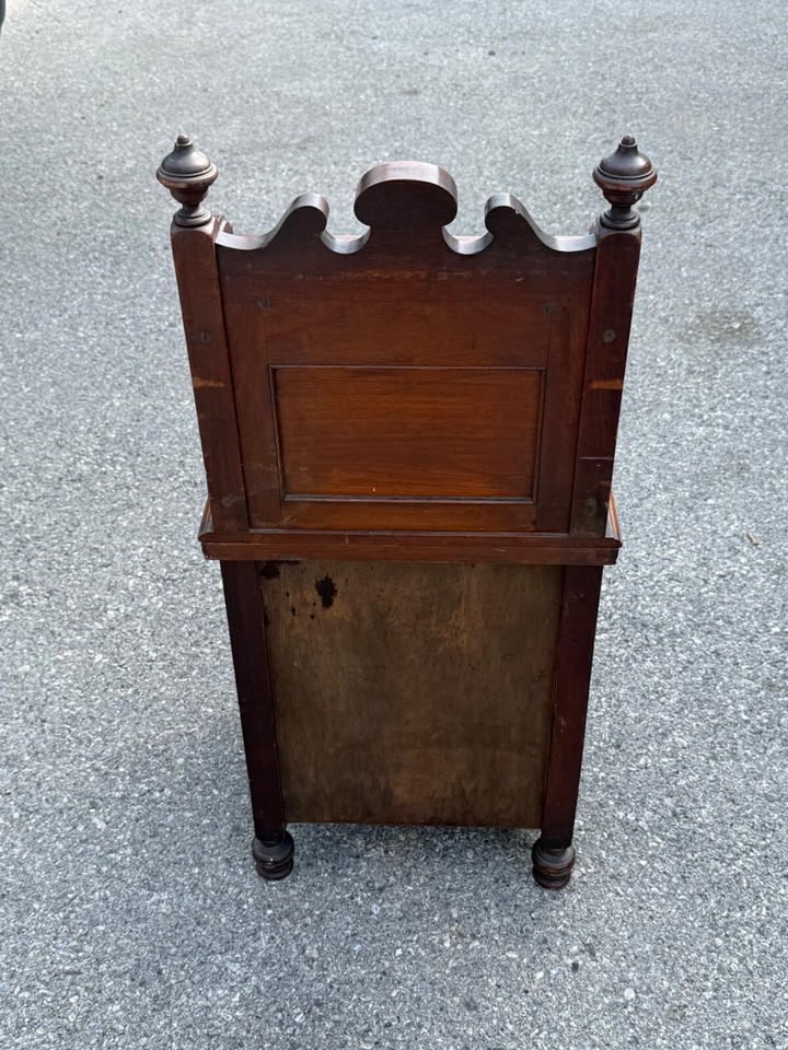 antique victorian coal cabinet bedside table night stand 1880 clean ...