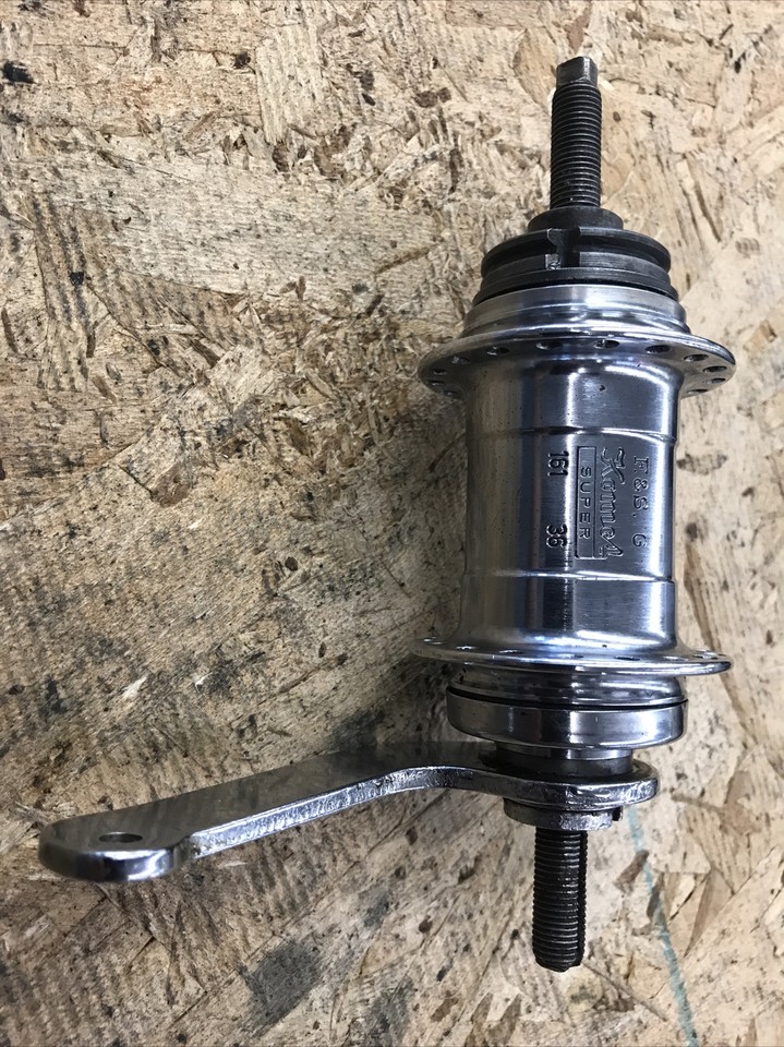 Vintage Komet Super Bicycle Rear Coaster Brake Hub Axle 36 Spoke Holes ...
