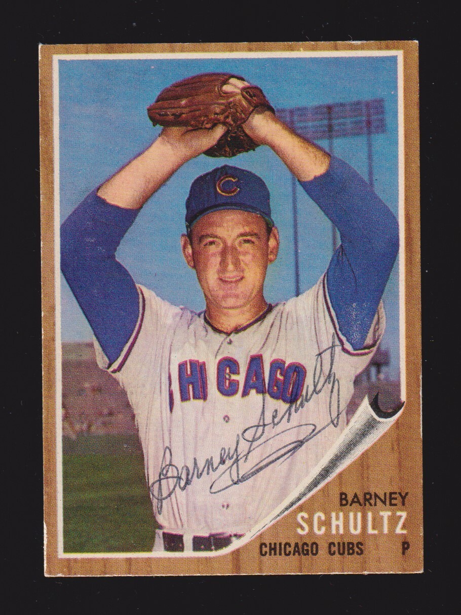 1962 TOPPS #89 Barney Schultz CHICAGO CUBS SIGNED AUTOGRAPH AUTO COA | eBay