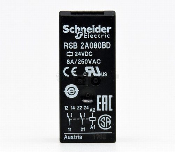 relais Schneider RSB2A080BD 8A 2RT 24VDC =FINDER 415290240010=OMRON ...