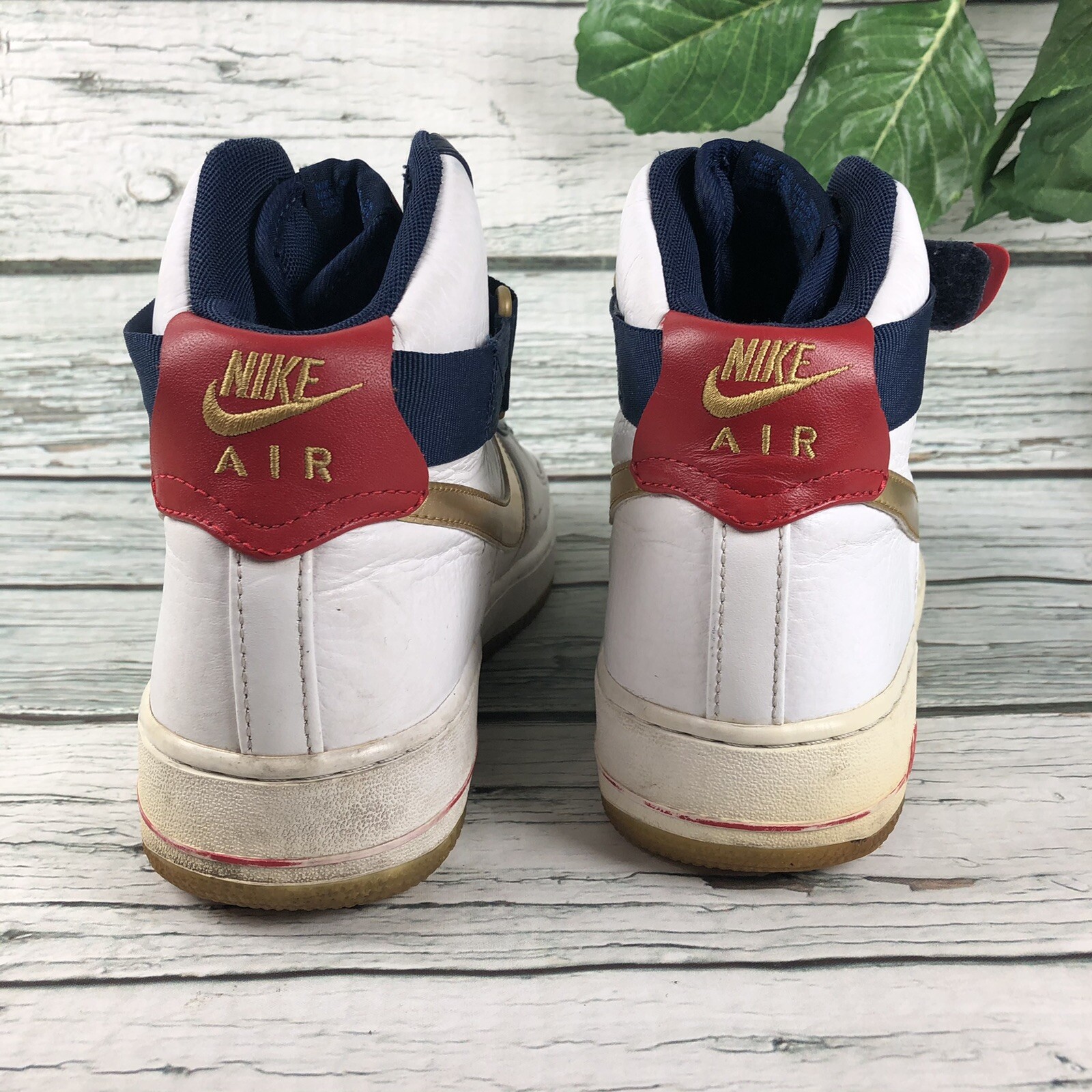 2012 DS NIKE AIR FORCE 1 HI USA TEAM OLYMPIC PREMIUM … - Gem