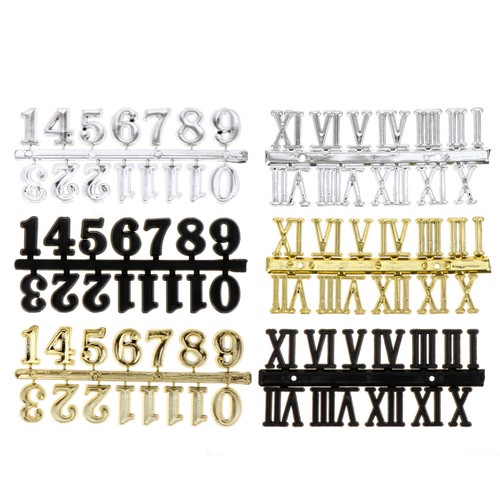 6 Pcs Gold Numerals for Clocks Roman Numbers Wall Accessories Blocks ...