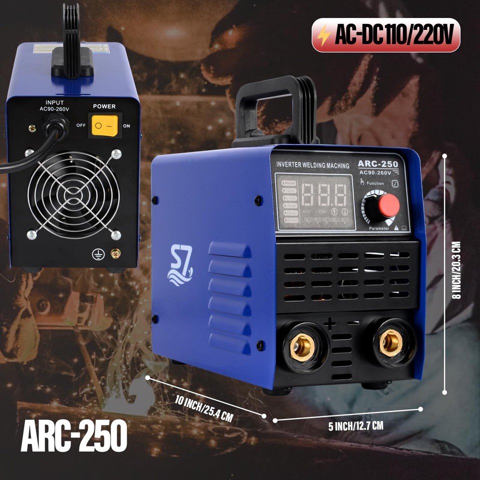 S7 Gas and Gasless 200A 110V/220V Multiprocess MIG Welder - 4-in-1 ...