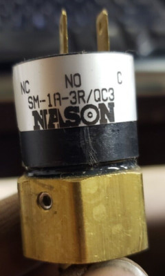 Nason SM-1A-3R Low Pressure Switch 1/4" NPT Male SPST-NO 3 PSI Quick ...
