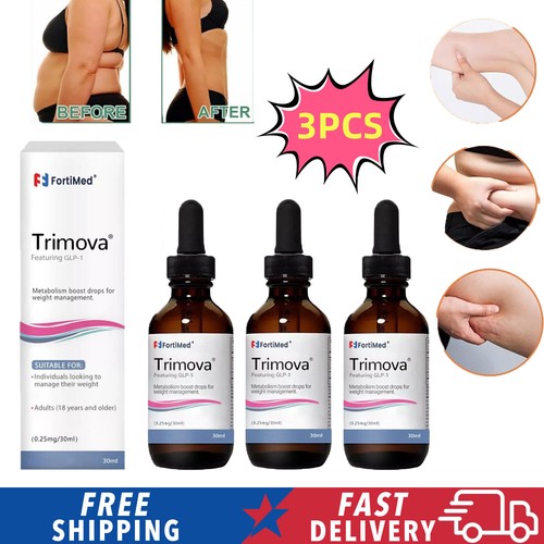 3X Trimova Metabolism Boosting Drops – Natural Vitamin Supplement for ...